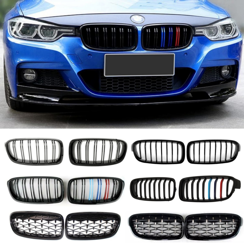 BMW F30 Grill M performance Grille Gloss Black M3 Colour | Shopee Malaysia