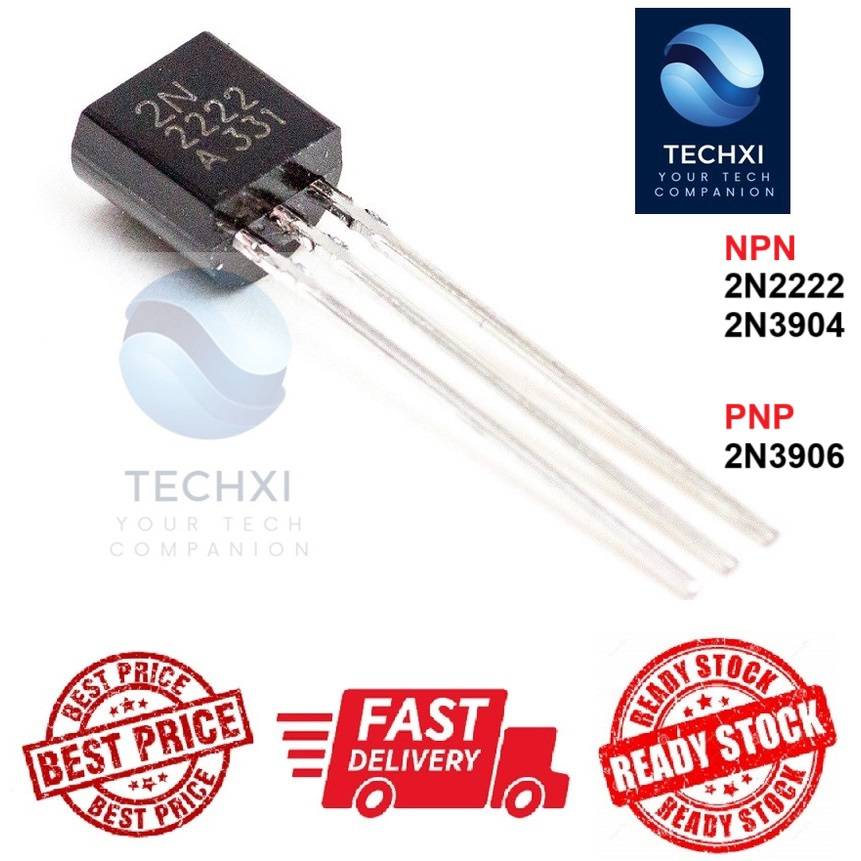 Transistor NPN / PNP 2N2222 2N3904 2N3906 | Shopee Malaysia