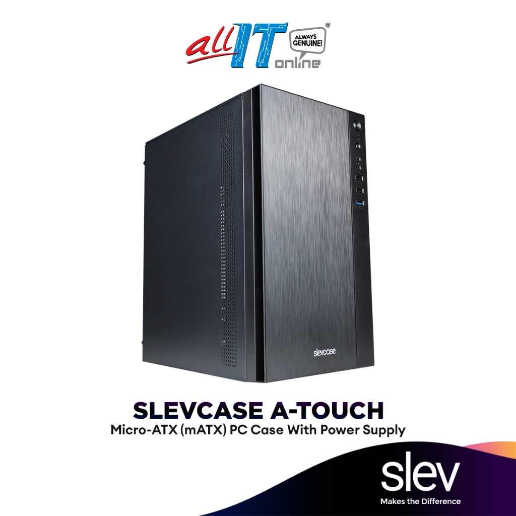 SLEVCASE A-Touch Micro ATX (mATX) PC Casing | Pre-Installed 380W Power ...
