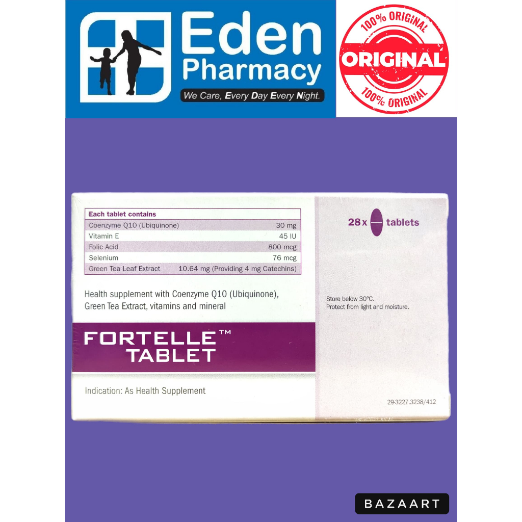 Fortelle Tablet ( 28's ) + Lenius Omega-3 501mg Capsule ( 28's ) For ...