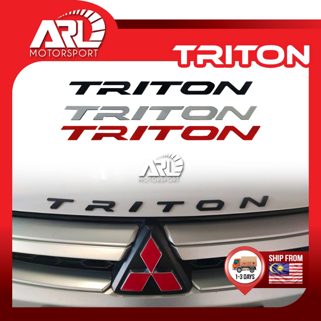 Mitsubishi Triton L200 Front Bonnet Emblem Front Hood Bonnet Logo ...
