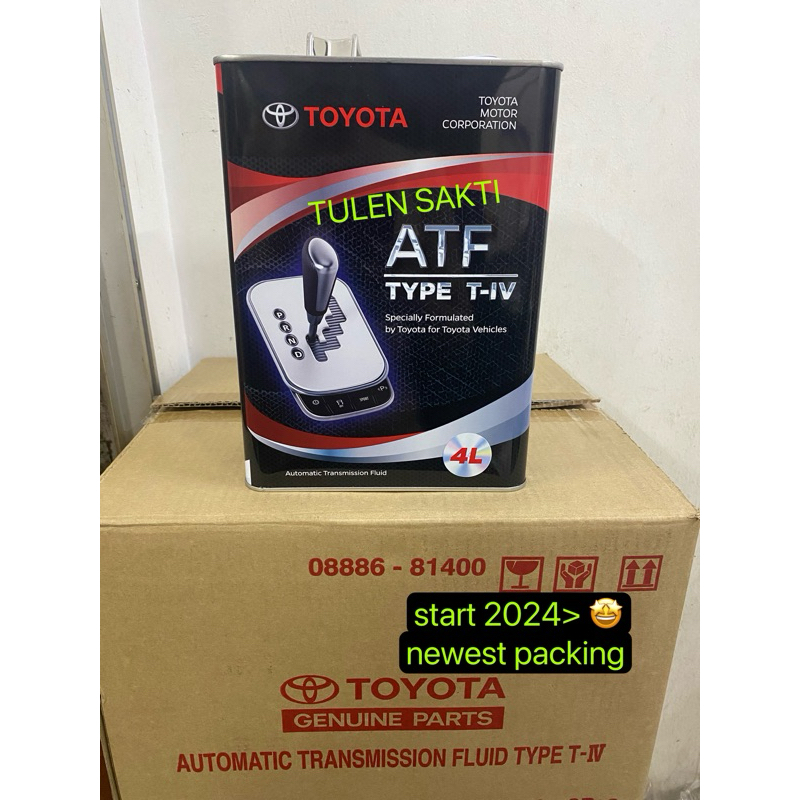 ORIGINAL TOYOTA GENUINE ATF TYPE T-IV AUTO GEAR BOX OIL TRANSMISSION ...