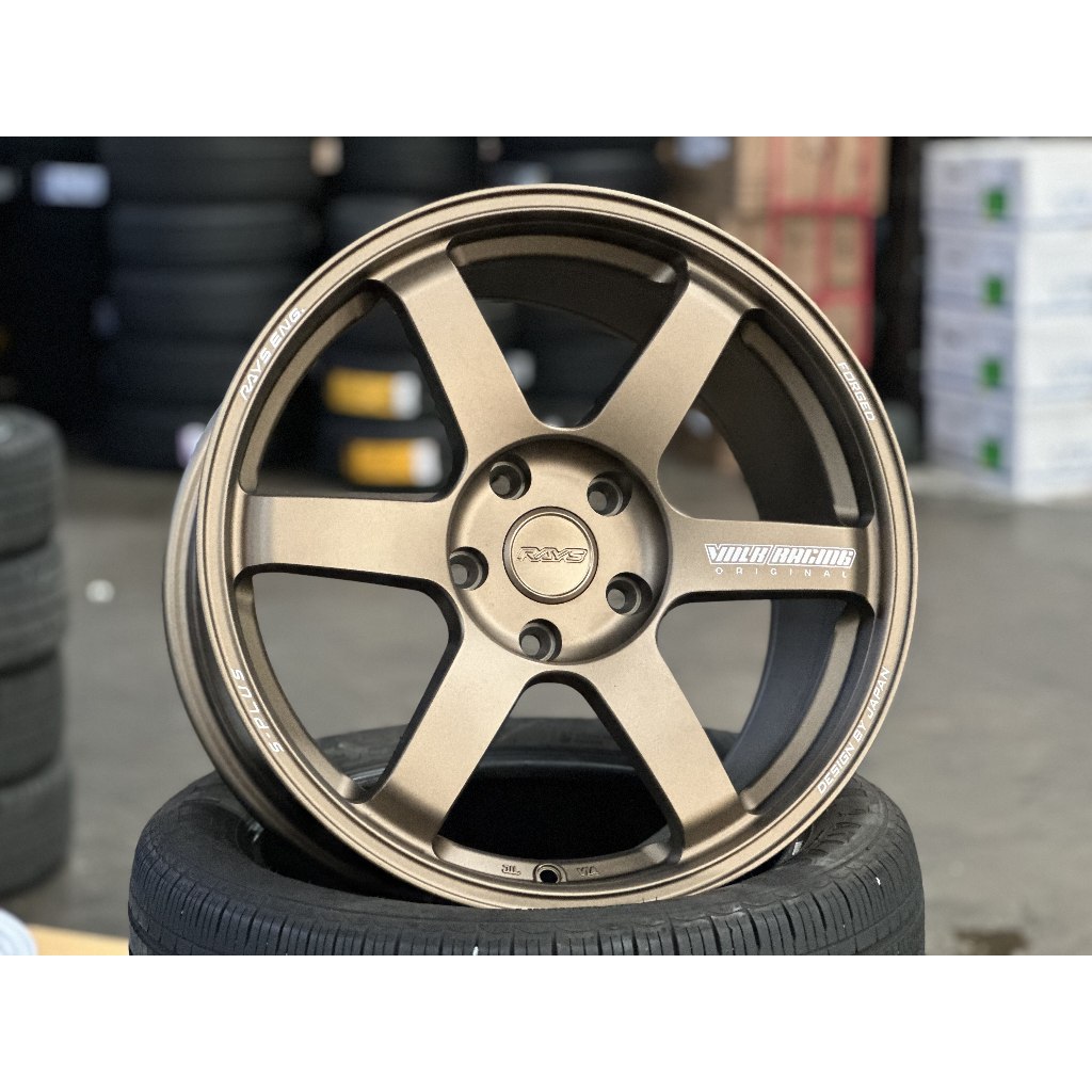 New 18x9.5J AOW TE37 SAGA Rim (set of 4) 5x120 Bronze for FK2R FK8R ...