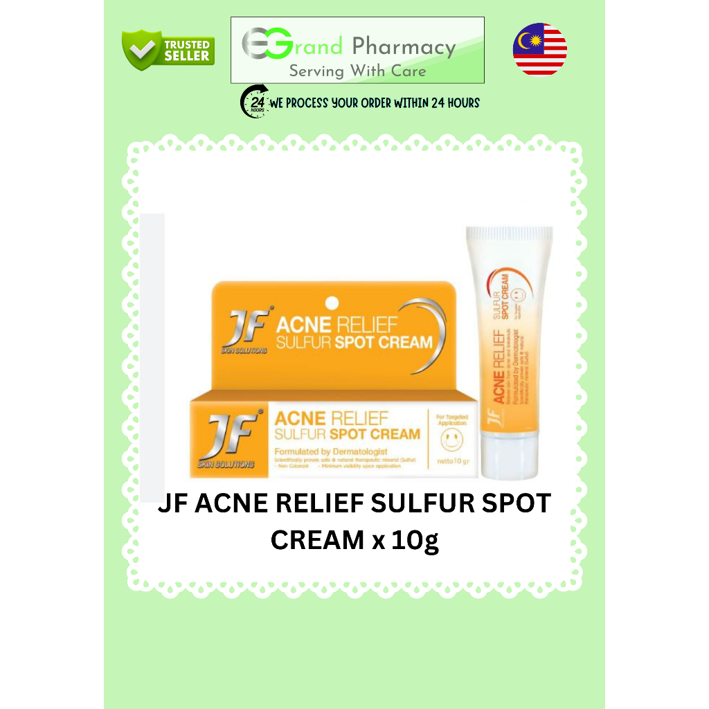 JF ACNE RELIEF SULFUR SPOT CREAM x 10g | Shopee Malaysia