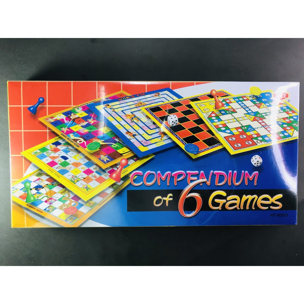 Compendium of 6 Board Games For Multiplayer HT6000 | Shopee Malaysia