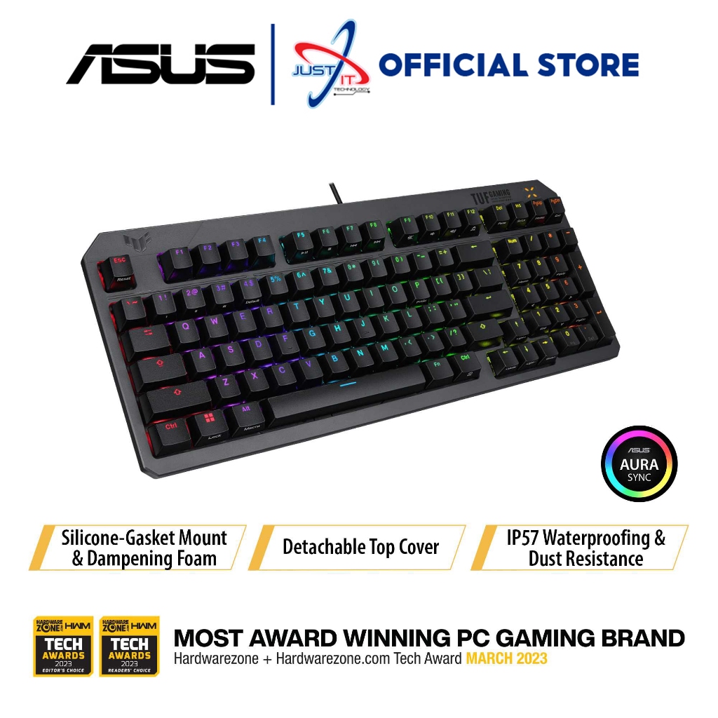 ASUS RA07 Tuf Gaming K3 Gen II Gaming Keyboard With Compact - Red/Blue ...