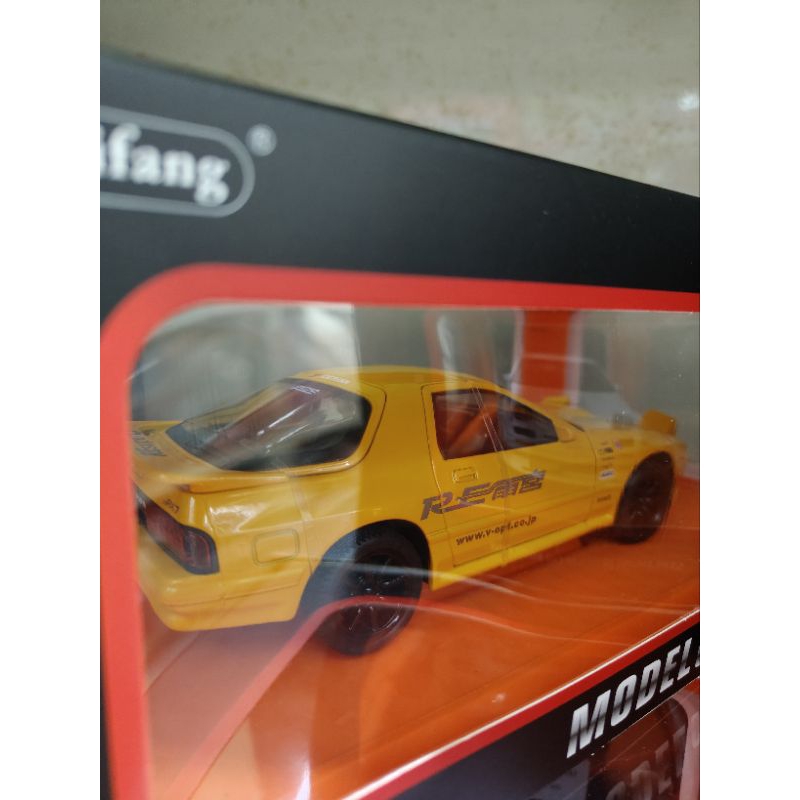 INITIAL D Mazda RX7 FC RED SUNS MODEL RATIO 1:24 | Shopee Malaysia