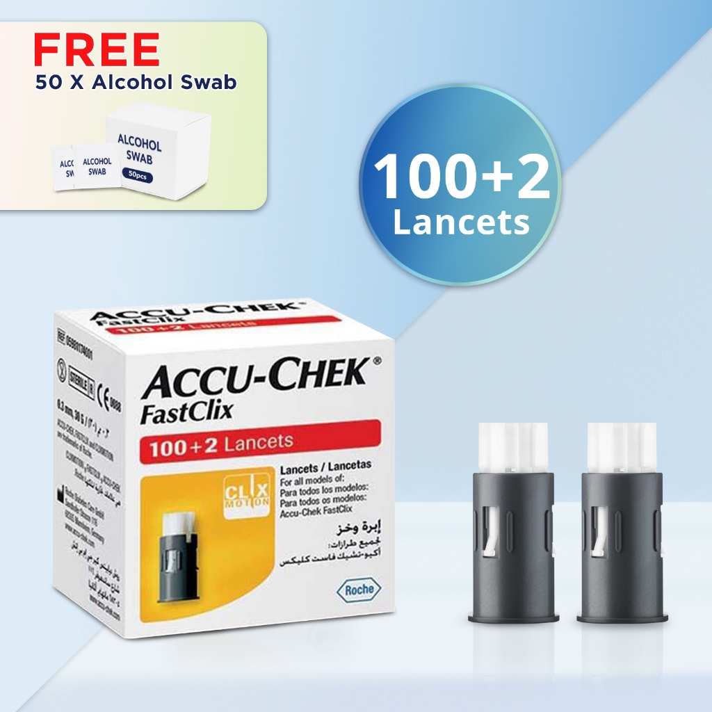 Accu-Chek Fastclix Lancets (24pcs / 100+2pcs) | Shopee Malaysia