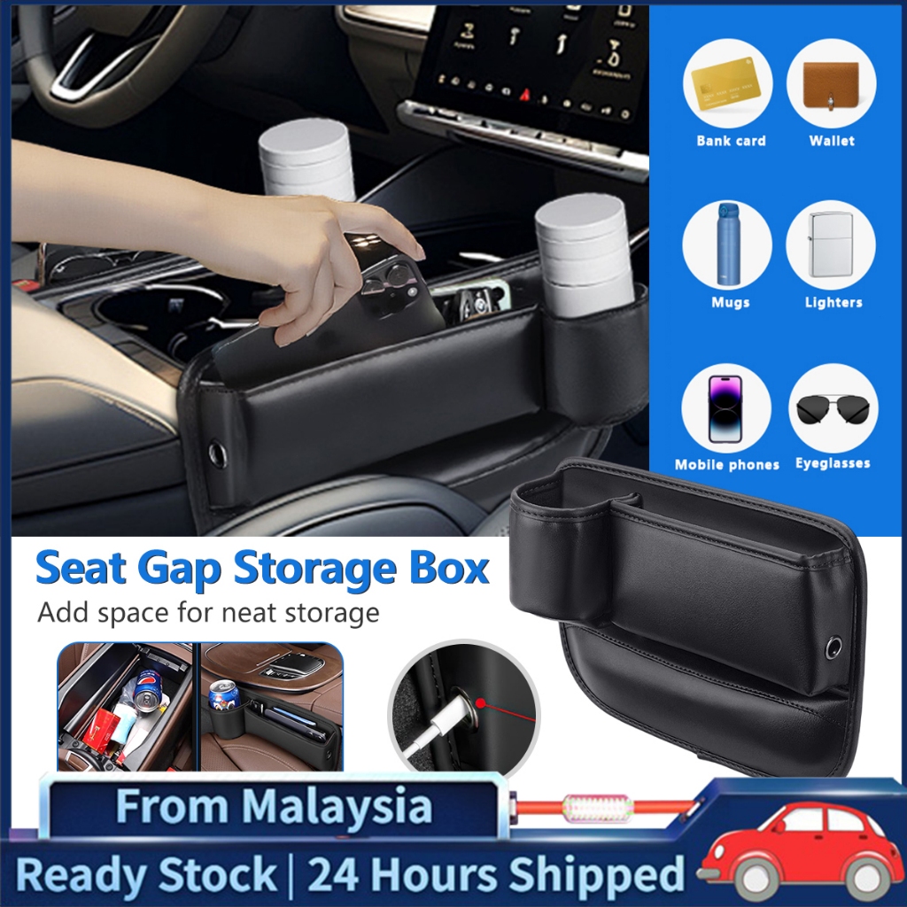 Car Seat Storage Box Multifunction Car Seat Side Pocket Gap Slit Pocket ...