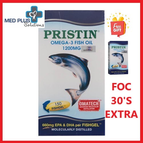 Pristin Omega 3 Fish Oil 1200mg 150's PROMO (Halal) EXTRA GIFT | Shopee ...