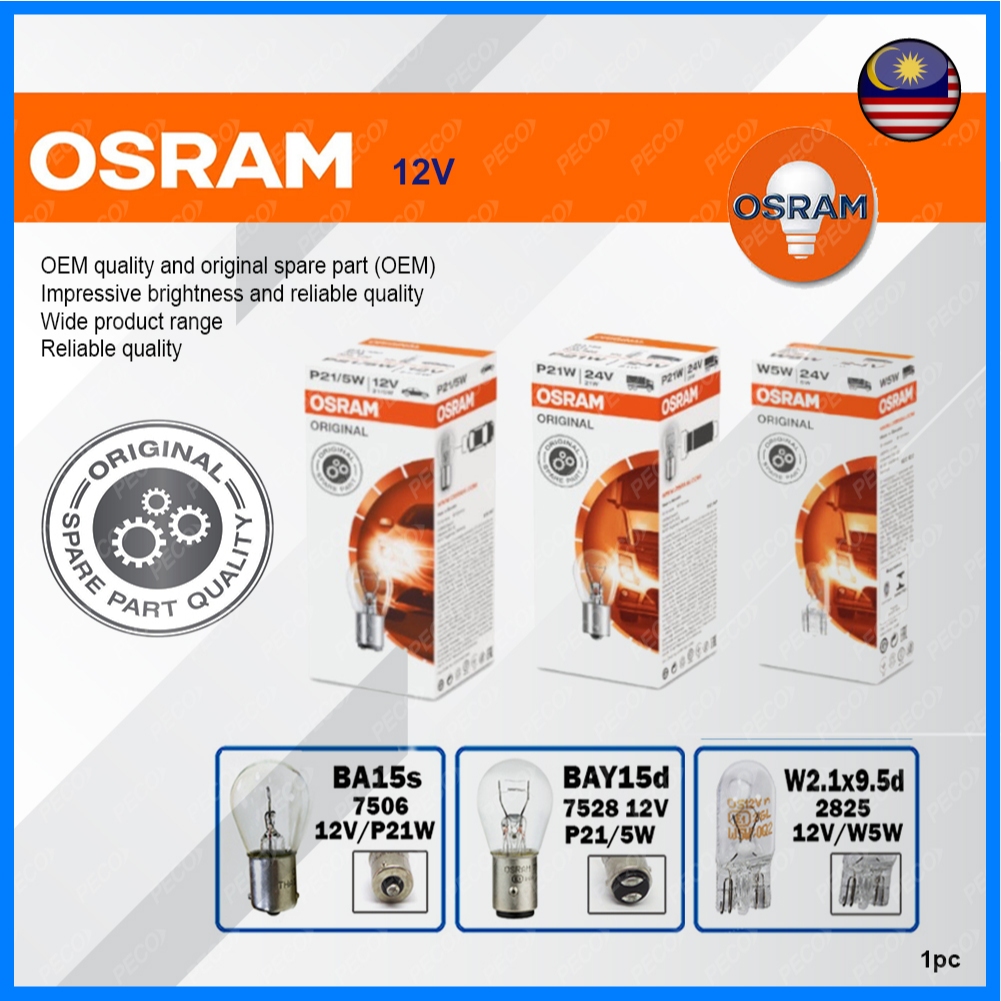 (1pc) Osram 1016 1141 4090 Brake Reverse Signal Light Bulb 12V ...