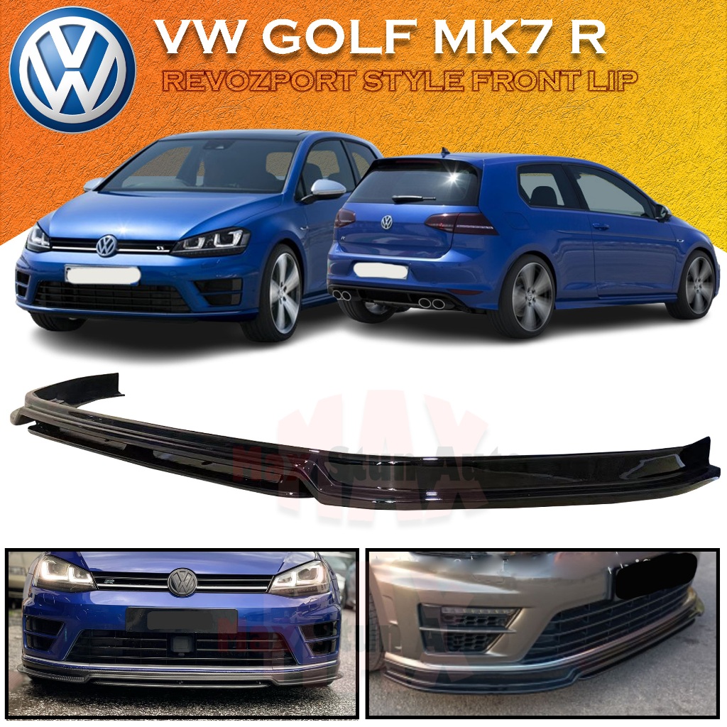 VOLKSWAGEN GOLF MK7 R REVOZPORT FRONT LIP BUMPER SKIRT V LIP DEPAN GOLF ...