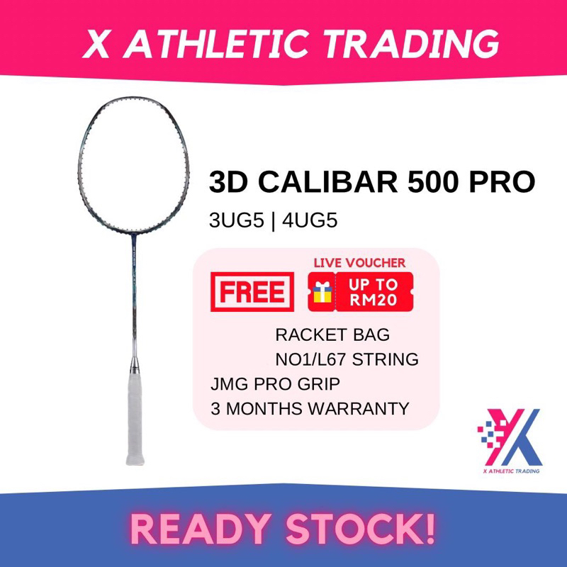 [100% ORI OFFCIAL]3D CALIBAR 500 pro/500pro speed badminton racket ...