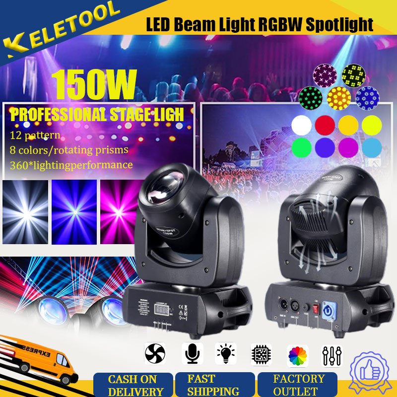 stage light led headlight 150W LED Beam Light RGBW Spotlight lighting ...