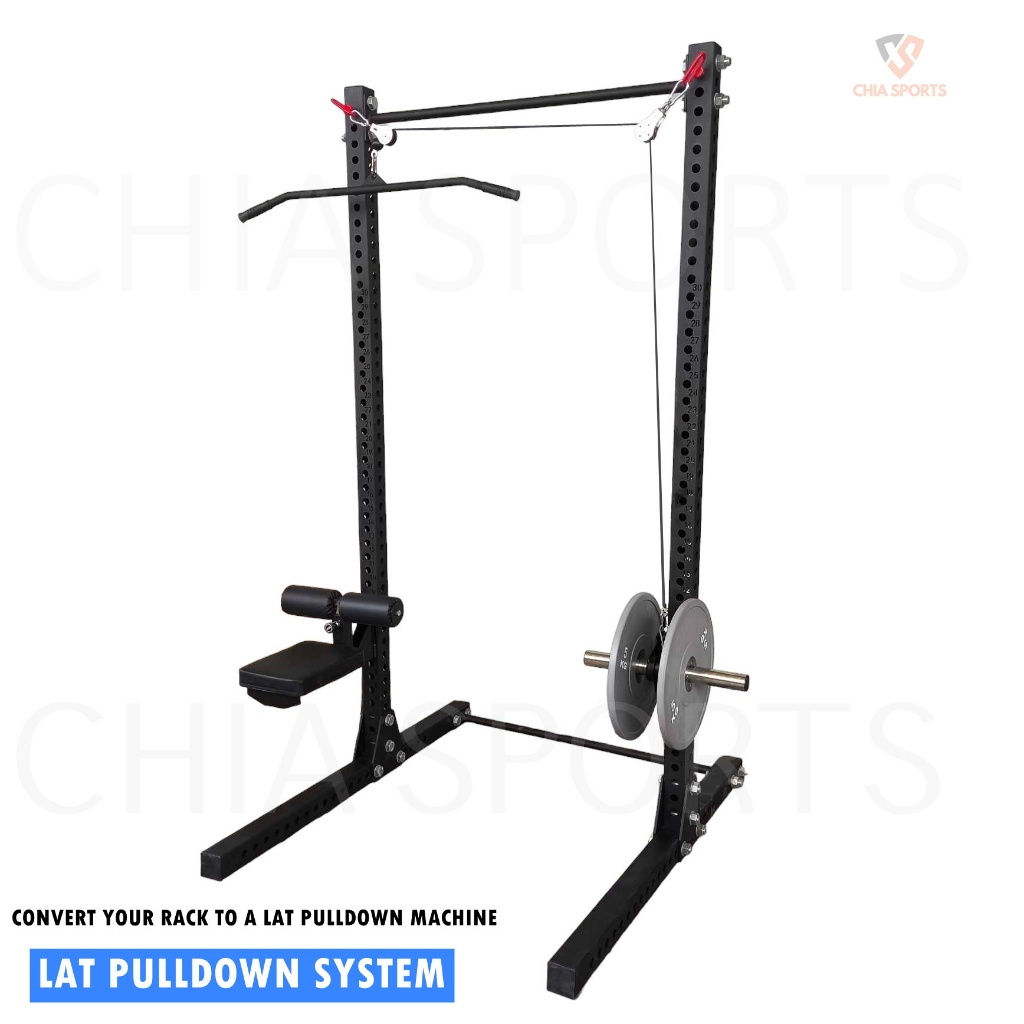 Lat Pulldown System & Seat Attachment Functional Training Power Cage ...
