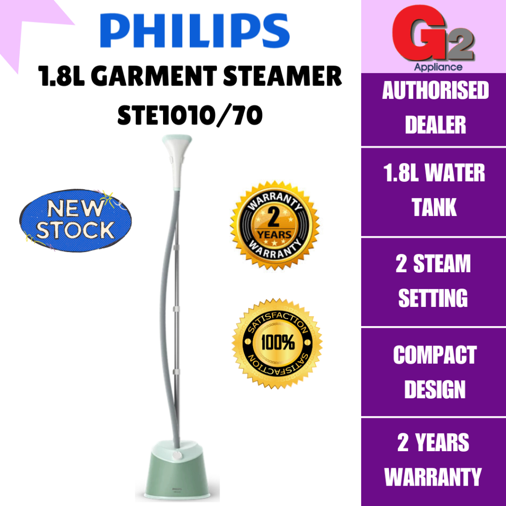 Philips Garment Steamer 1000 Series STE1010/70 - Philips 2 Years ...