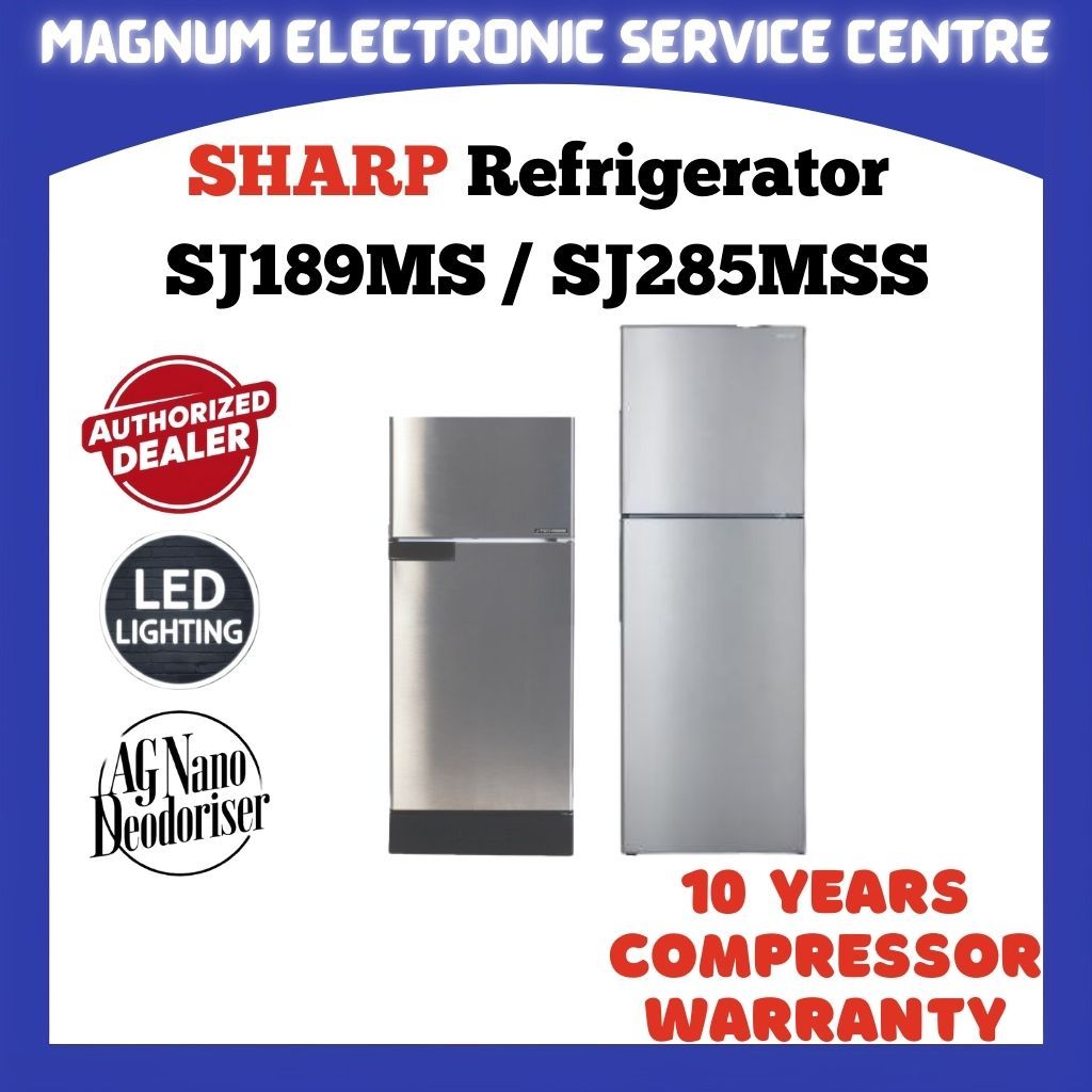 Sharp 170L Series Refrigerator - Inverter Fridge SJ-189MS / Sharp 280L ...