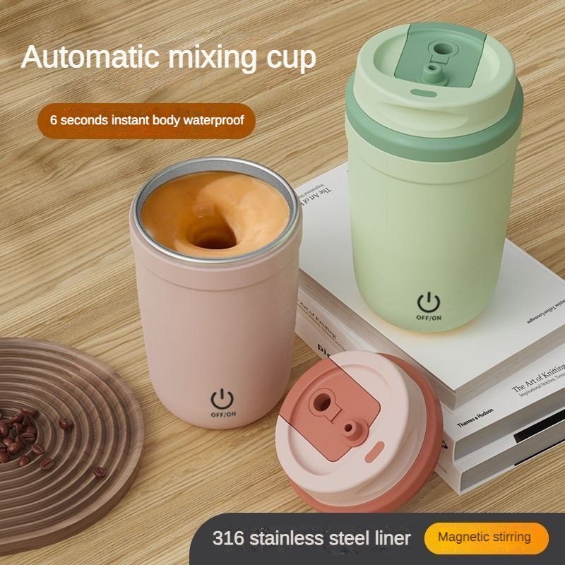 Automatic Stirring Cup Anti Spilling Lazy Automatic Coffee Stainless ...