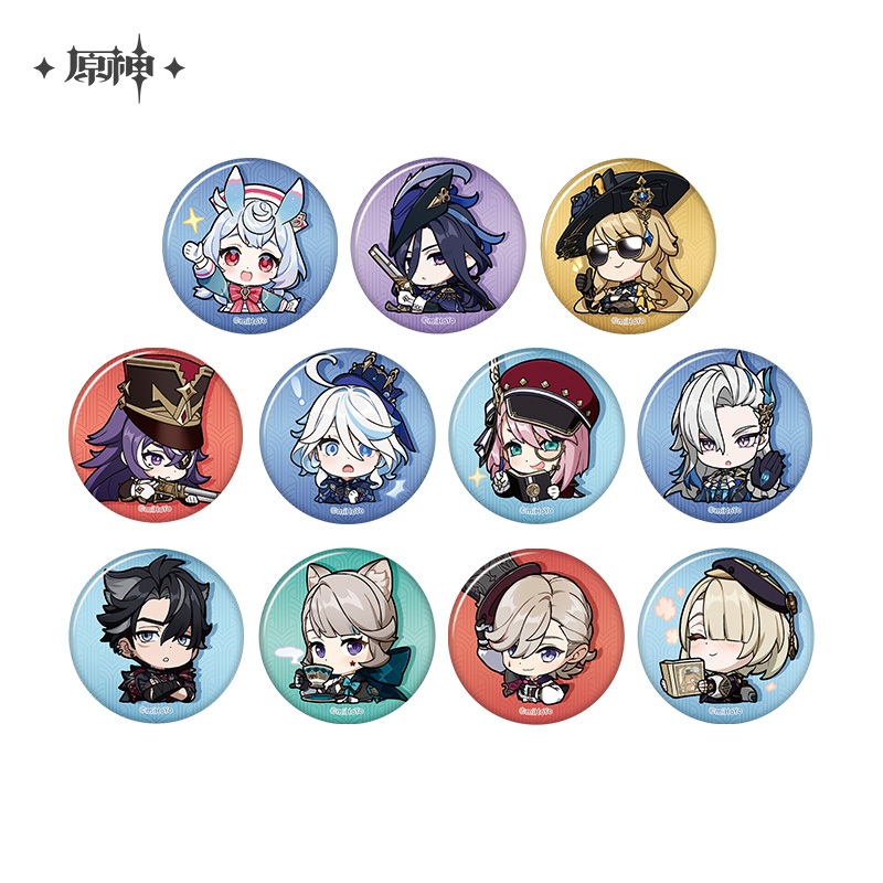 【Genshin Impact】 Chibi Badge - Fontaine Emote Sticker Pack Clorinde ...