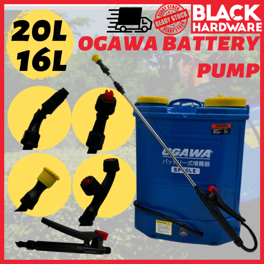 Black Hardware Pam Racun Battery Ogawa Sprayer Tong Racun Mesin Racun ...
