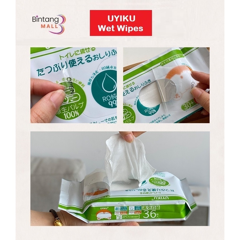 UYIKU - Premium Household Biodegradable Wet Wipes, Toilet Flushable, Baby Wipes, Baby Safe 湿纸巾 ...