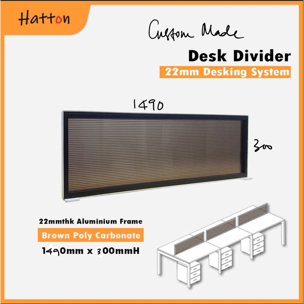 Hatton Table Partition Office Desk Divider | Workstation Social ...