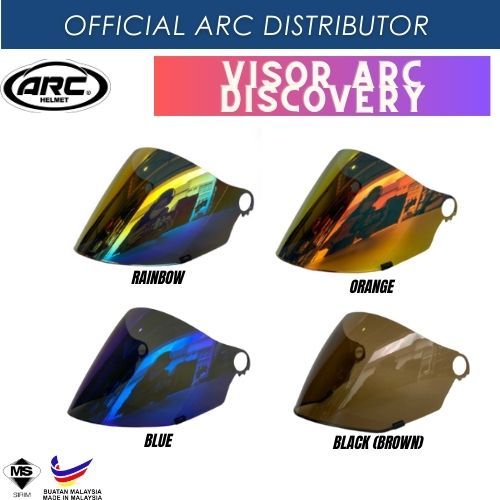 VISOR HELMET ARC DISCOVERY - (VISOR ONLY) | Shopee Malaysia