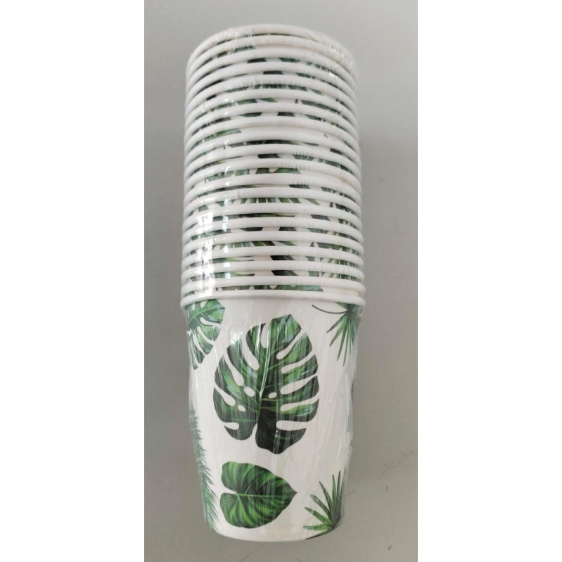 Ready stock 7oz Disposable Paper Cup 200ml / Printed Party Drink Cup ...