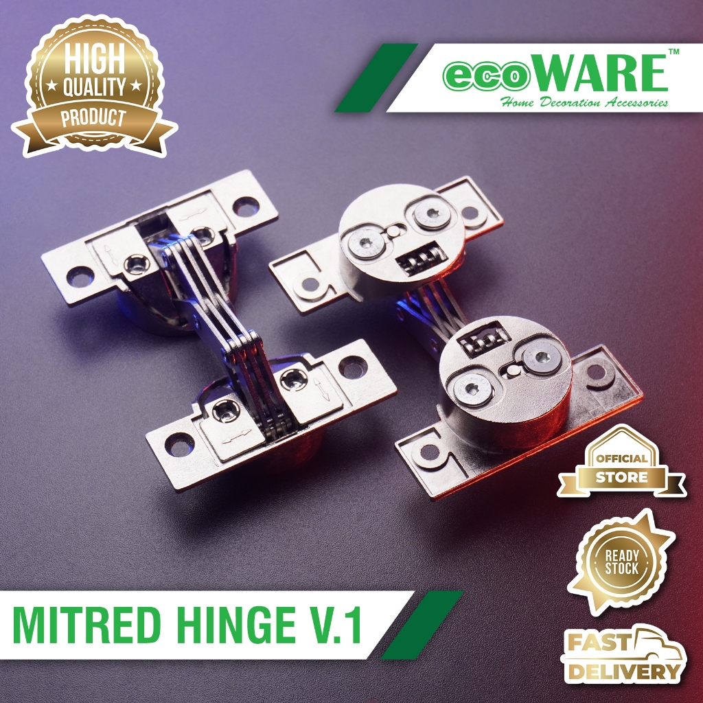 ecoWARE Mitred Hinge Cabinet Door Hinge Furniture Door Hinge Full ...