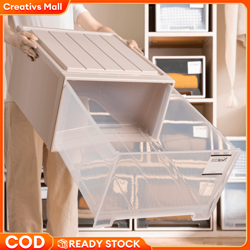 Organizer Home Stackable Clothes Organization IKEA Kotak Simpan Barang Laci Almari Baju Wardrobe ...