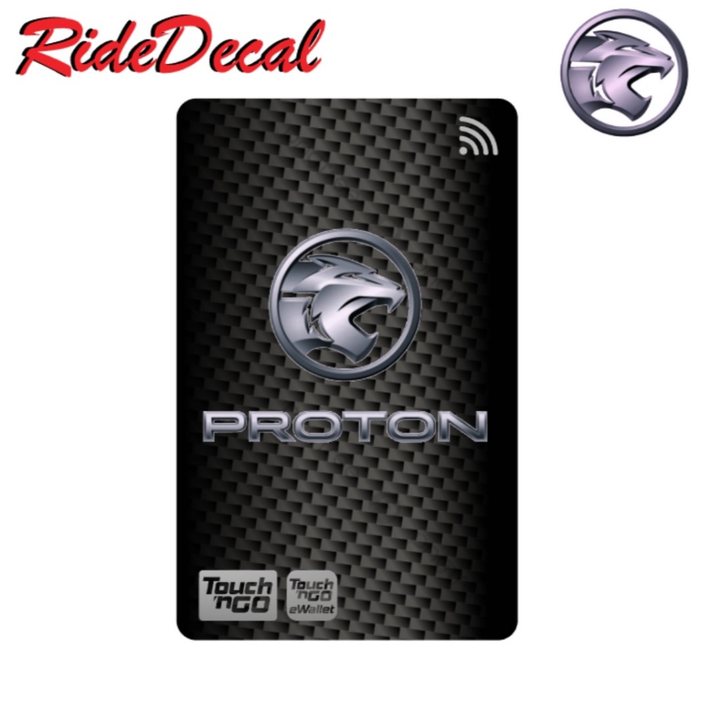 Carbon Fiber Proton STICKER All Model FOR T*G TNG Card TOUCH N GO NFC ...