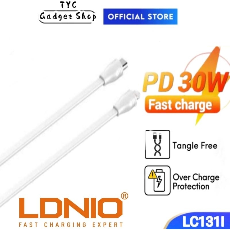 LDNIO LC 131-1Transmit Data Cable Support PD And QC Fast Charging Type C Port 30W Data Cable ...