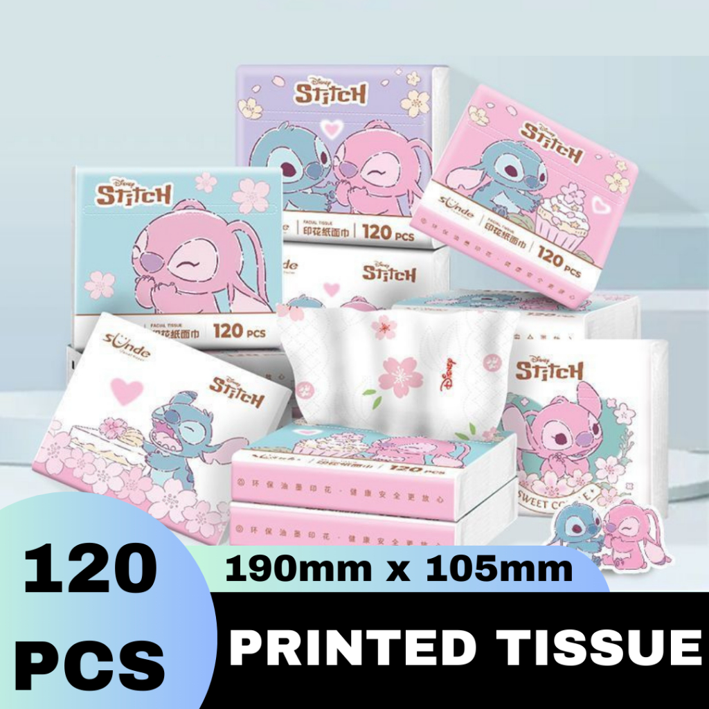 Stitch 1Pack Colourful Pocket Tissue cartoon Penguin 120pcs 40Pull x ...