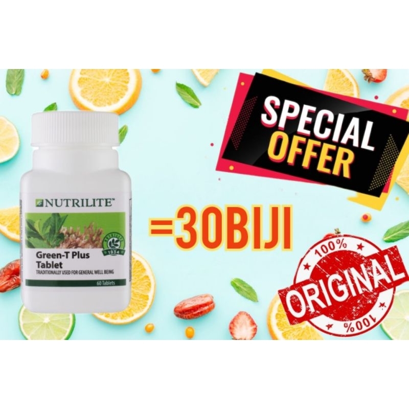 NUTRILITE GREEN -T PLUS (TRIAL PACK) (30BIJI) | Shopee Malaysia
