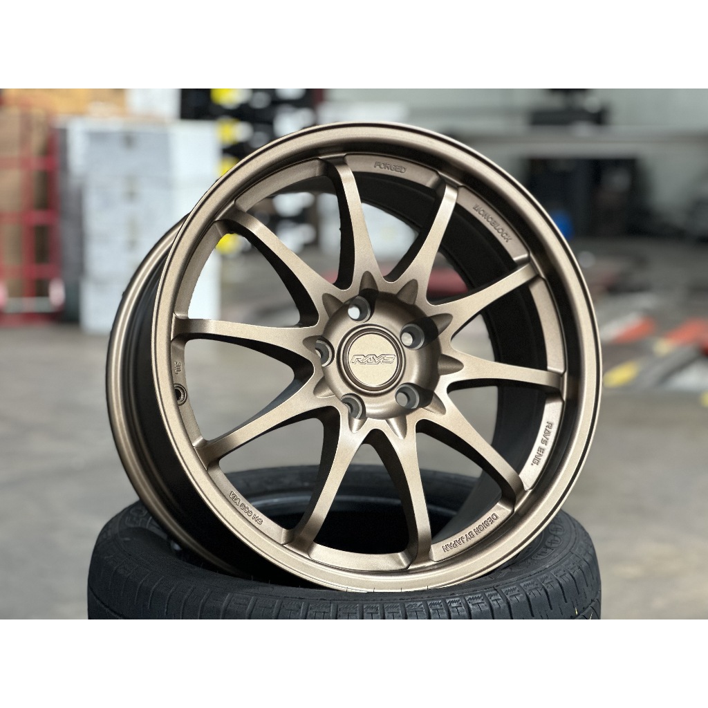 NEW 18X8.5J AOW CE28 Rim (set of 4) Bronze 5X112 for Golf MK6 MK7 MK8 ...
