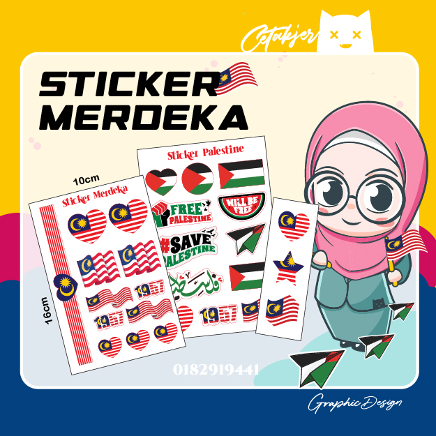 Set Sticker Muka & Pipi Merdeka | Shopee Malaysia