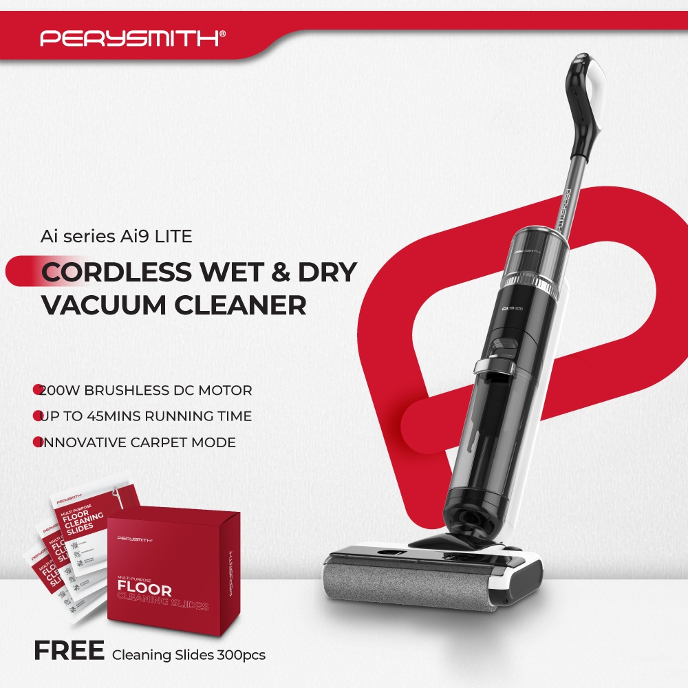 PerySmith Smart Cordless Wet & Dry Vacuum Cleaner Ai Series Ai9 Robot ...