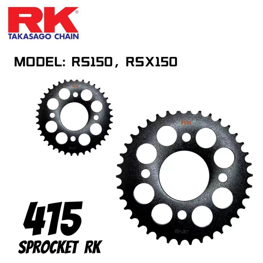 100% ORI RK RS150 RSX RS-X 415 HONDA SPROCKET ( REAR ) SPOKET RS V1 V2 ...