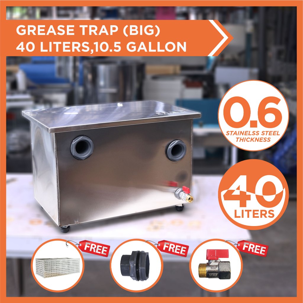 Stainless Steel Grease Trap/Perangkap Minyak Gris 40L/Penapis Minyak ...