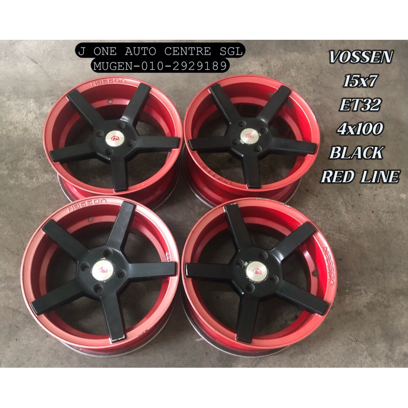USED RIM VOSSEN 15 INCH FOR MYVI ALZA WIRA HONDA HATCHBACK CITY JAZZ ...