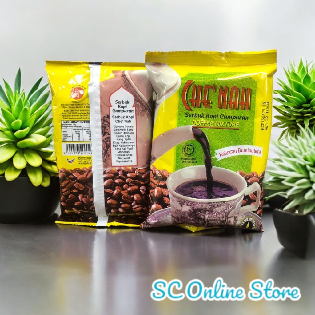 Serbuk Kopi Che Nah (Hijau & Kuning) | Coffee Powder | SC017| SC Store ...