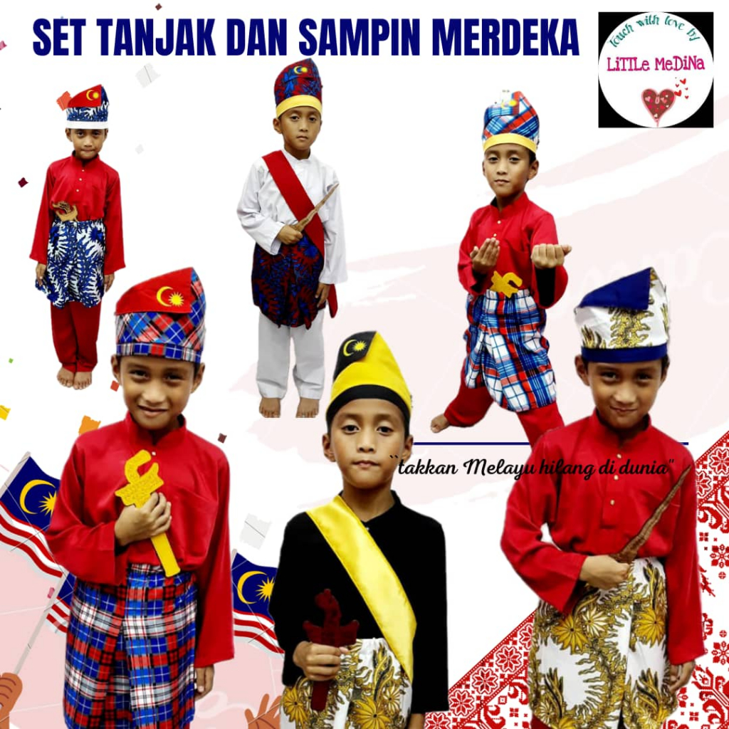 Tanjak merdeka sampin merdeka aksesori merdeka tanjak budak sampin ...