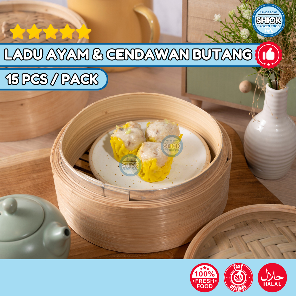 HALAL Dim Sum | Ladu Ayam & Cendawan Butang - Chicken Button Mushroom ...