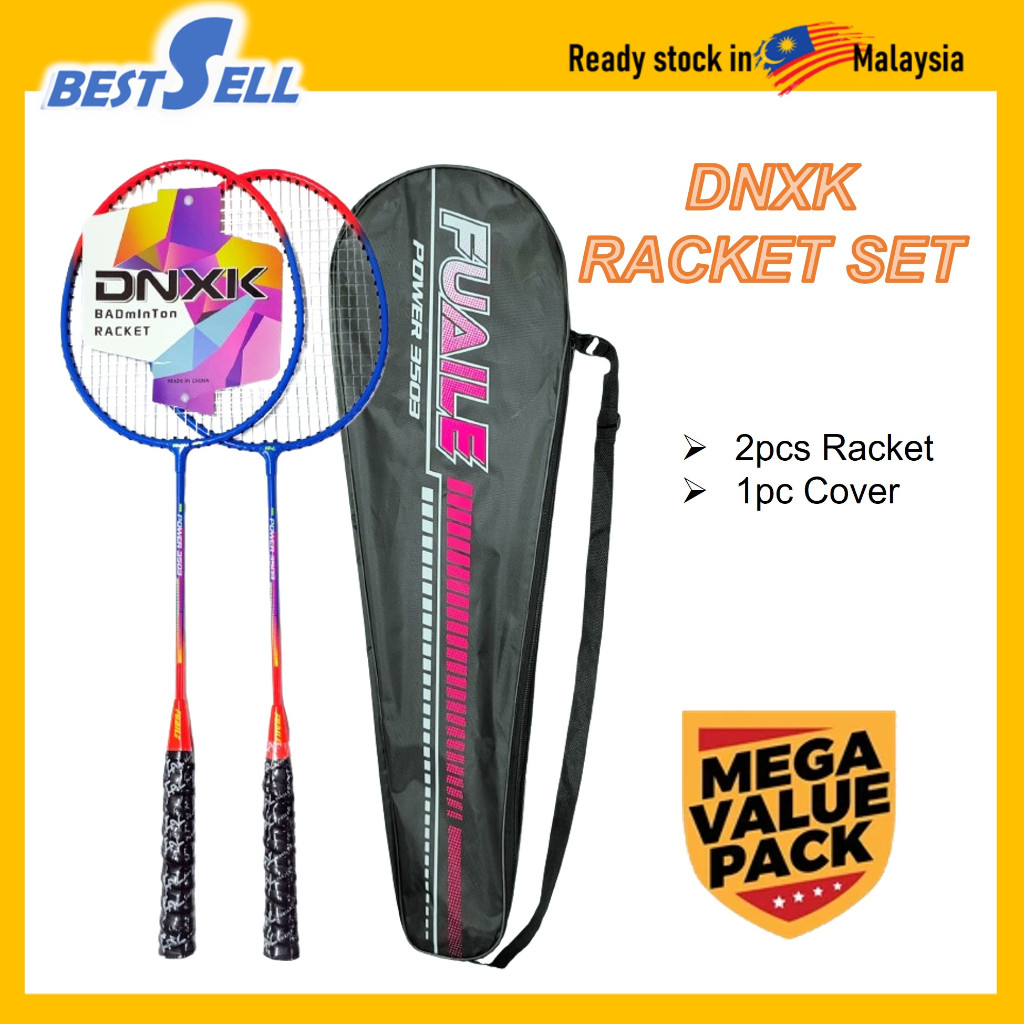 DNXK 3503 BADMINTON RACKET SET 2PCS RACKET 1 FULL COVER | Shopee Malaysia