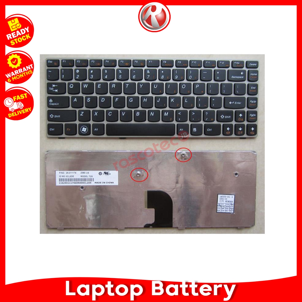 Lenovo Z360 Z360A Z360G Z360P G360 Laptop Keyboard | Shopee Malaysia