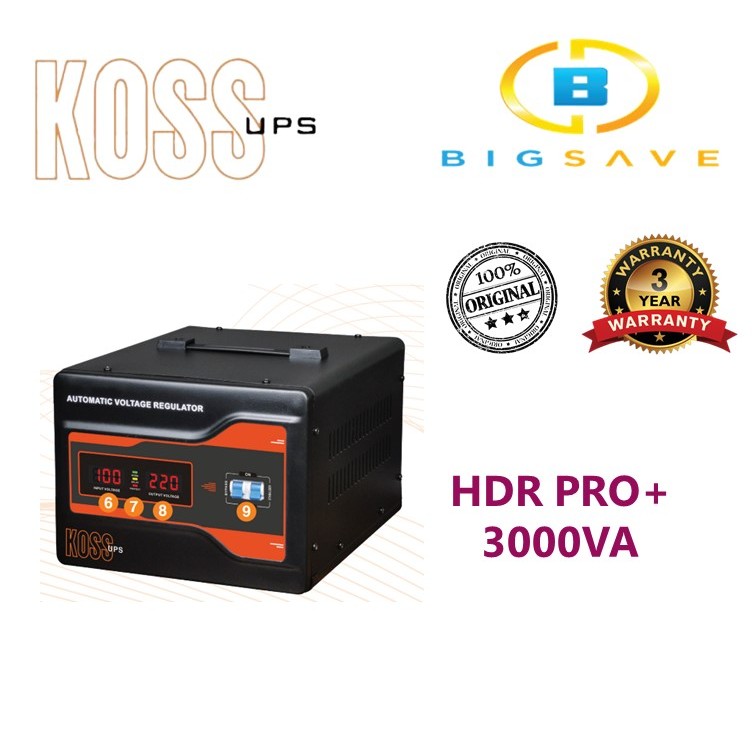 KOSS HDR PRO+ 3000VA INDUSTRIAL RELAY SERIES ( HDR PRO+ 3000VA ...