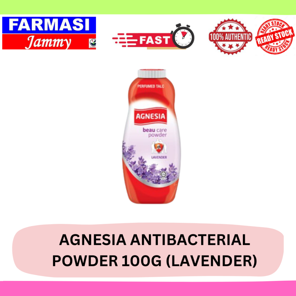 AGNESIA ANTIBACTERIAL POWDER 100G (LAVENDER) | Shopee Malaysia
