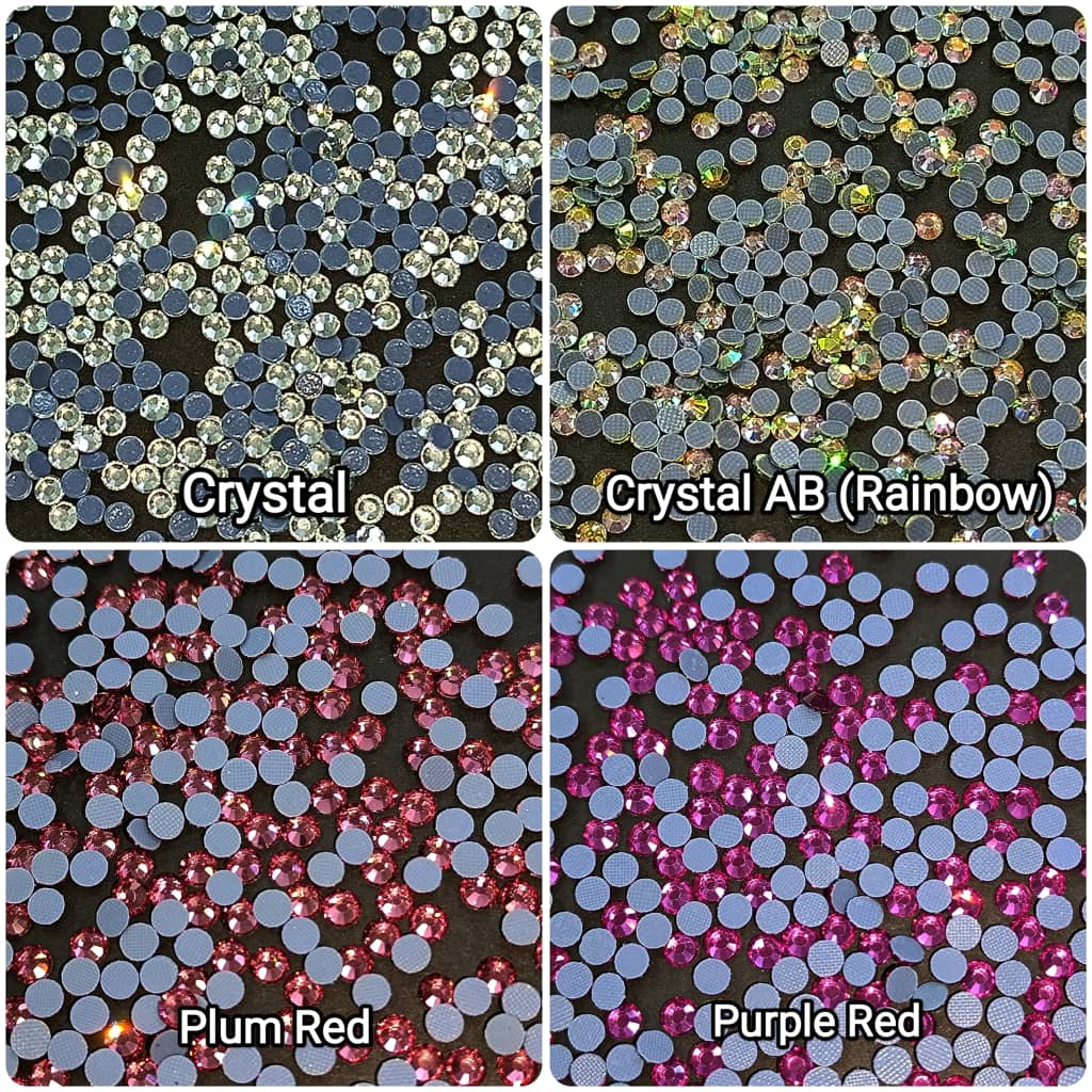 (SS10 - SS50) 12 Colors- High Quality Hotfix Rhinestones Crystal/Batu ...