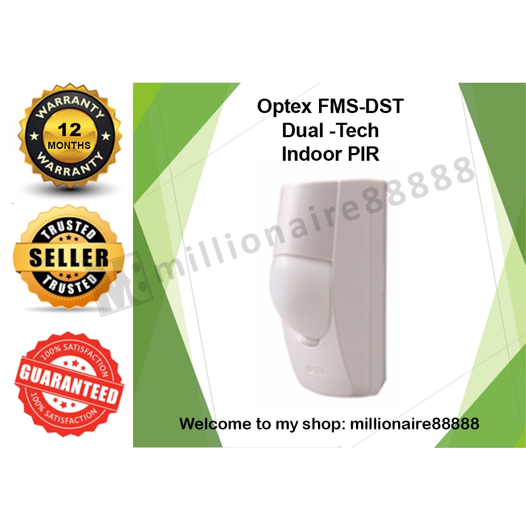 Optex FMX-DST Dual-Technology indoor PIR motion detector Alarm System ...