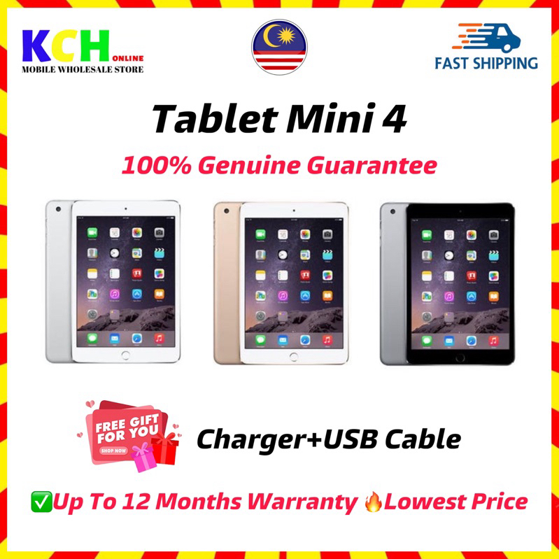 🔥LOWEST PRICE🔥Tablet Mini 4 (💯% ORIGINAL PREMIUM USED) | Shopee Malaysia